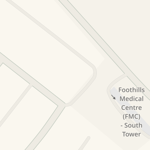 Driving directions to Foothills Medical Centre, 1403 29 St NW, Calgary ...