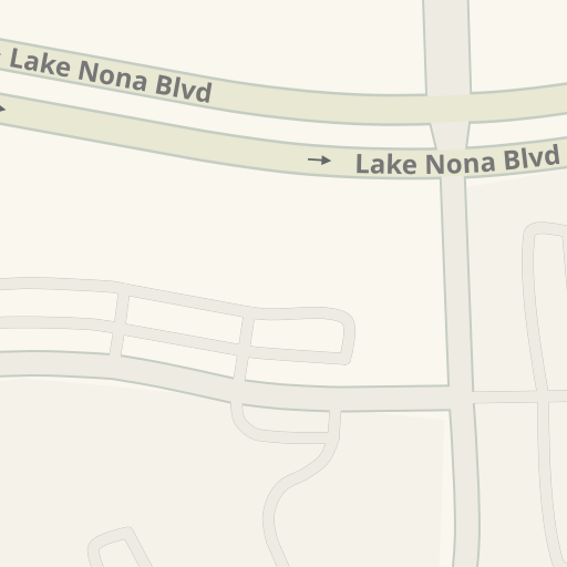 Driving directions to VAMC Lake Nona, FL, 13800 Veterans Way, Orlando ...