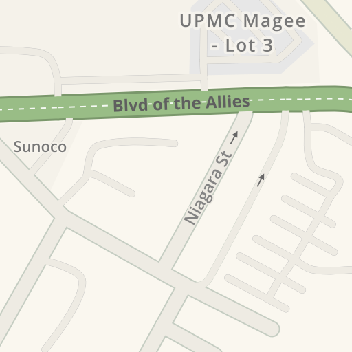 Driving directions to Magee-Womens Hospital of UPMC, 300 Halket St ...
