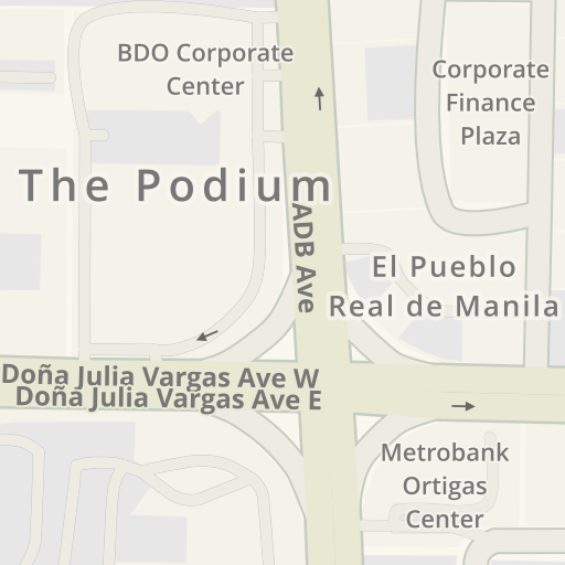 Driving directions to The Podium, ADB Ave, Mandaluyong - Waze