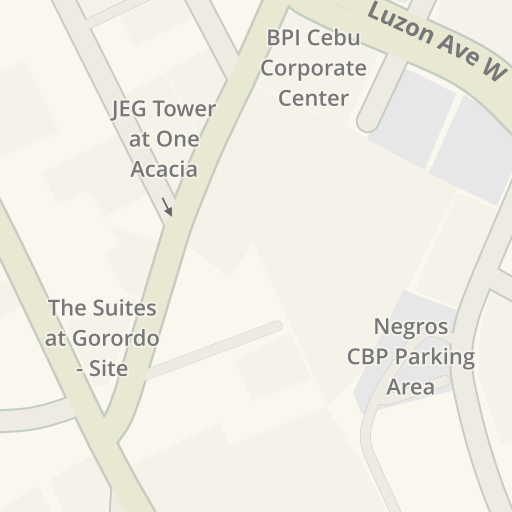 Driving directions to One Montage Tower, Archbishop Reyes Ave, Cebu ...